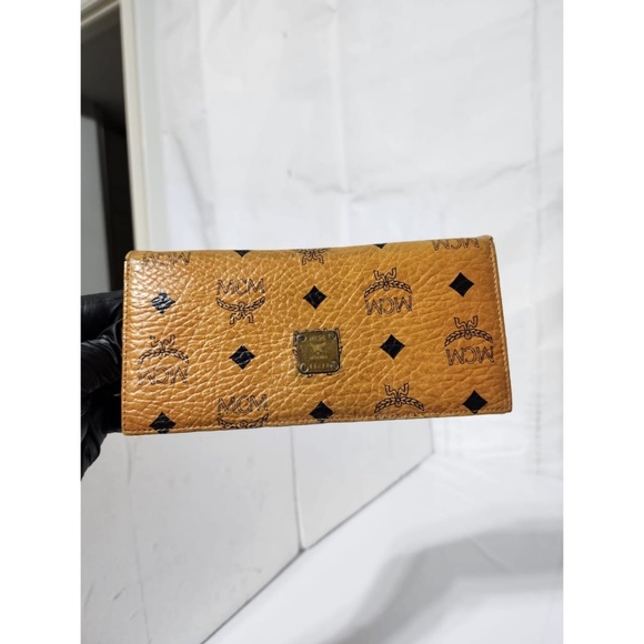 MCM | Bags | Authentic Mcm Vintage Tri Fold Long Wallet Brown | Poshmark